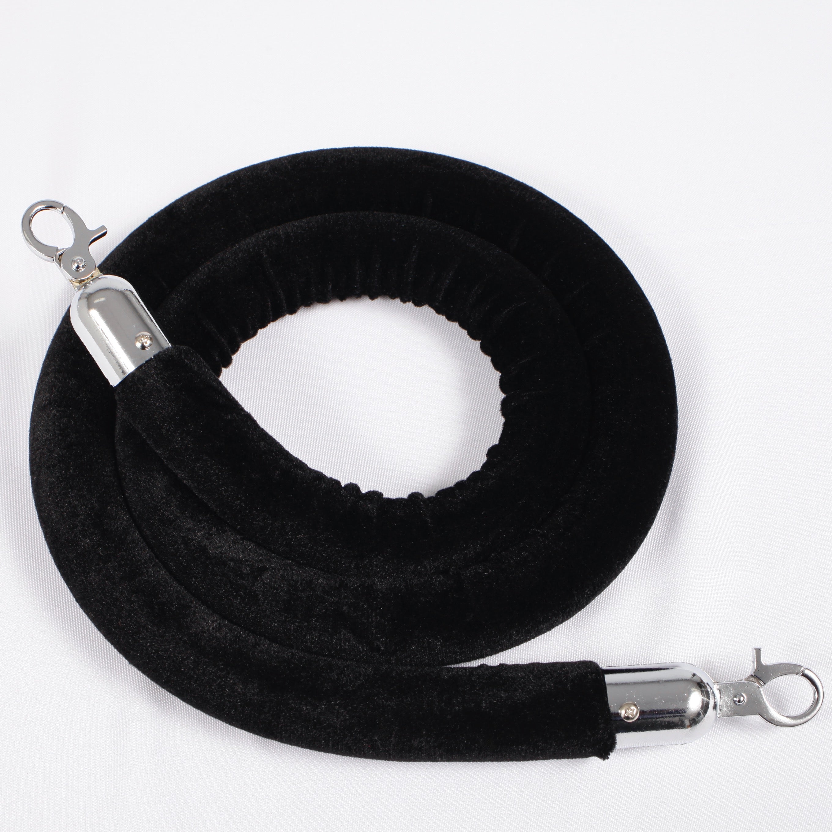 Bollard Velvet Rope - Black (Silver Clips) – Luna Wedding & Event Supplies