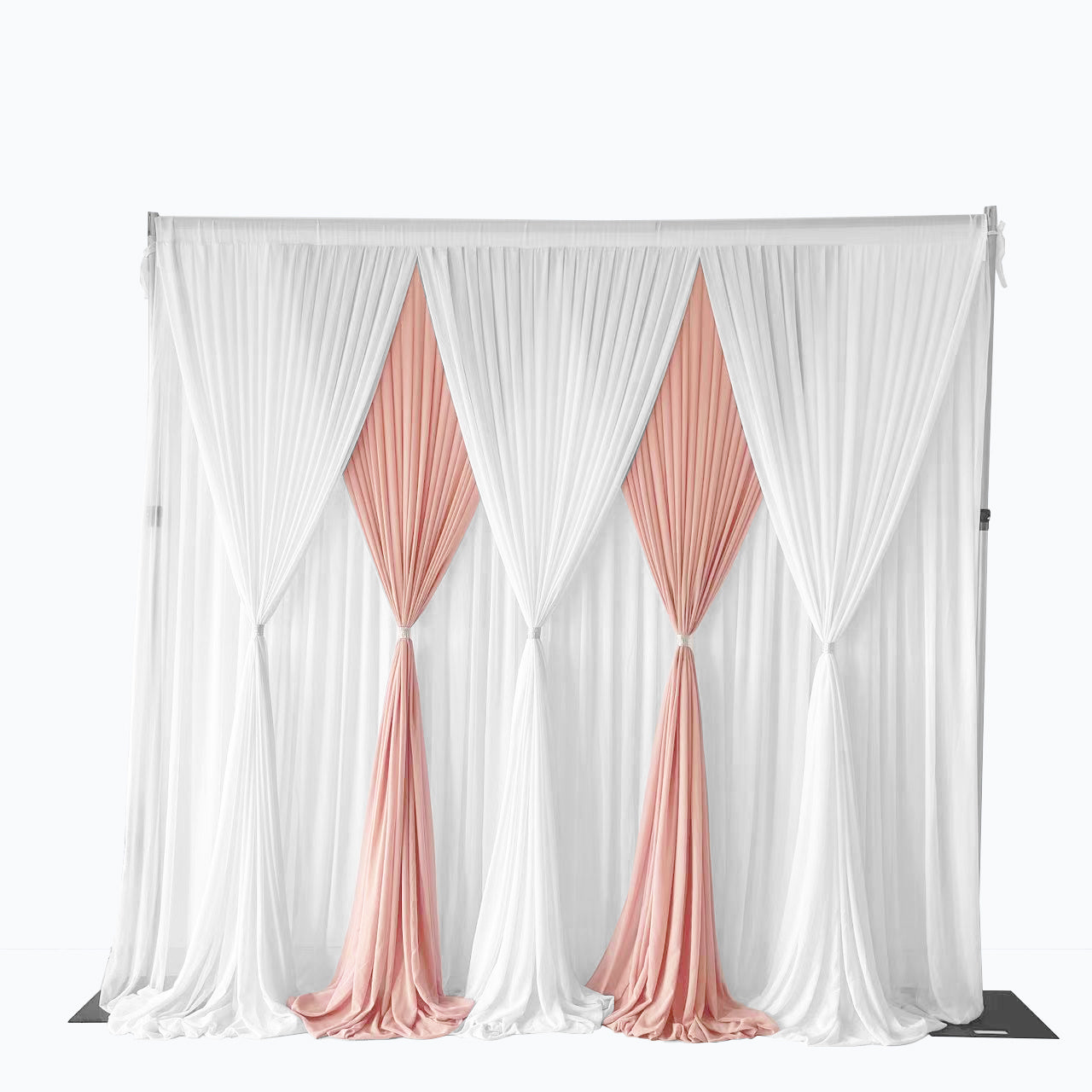 White Chiffon Backdrop - Wedding Chiffon Drapes | Luna Wedding & Event ...