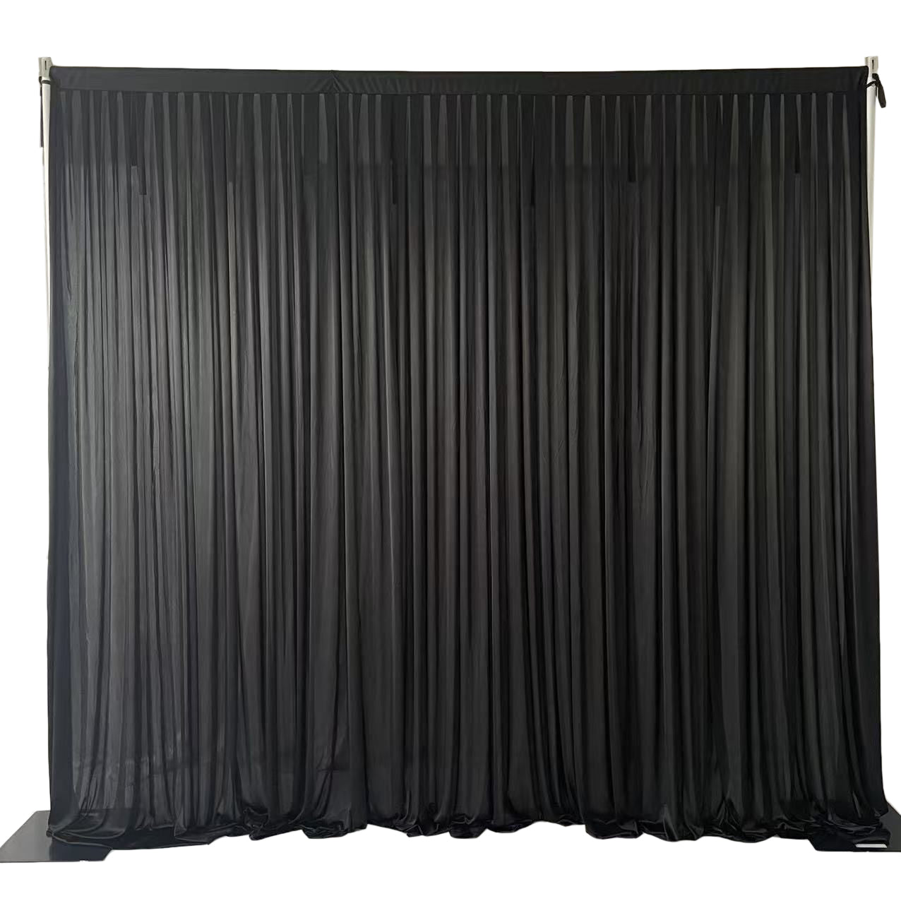 Shop Black Satin Ice Silk Backdrops (3x3) | Luna Wedding & Event Supplies