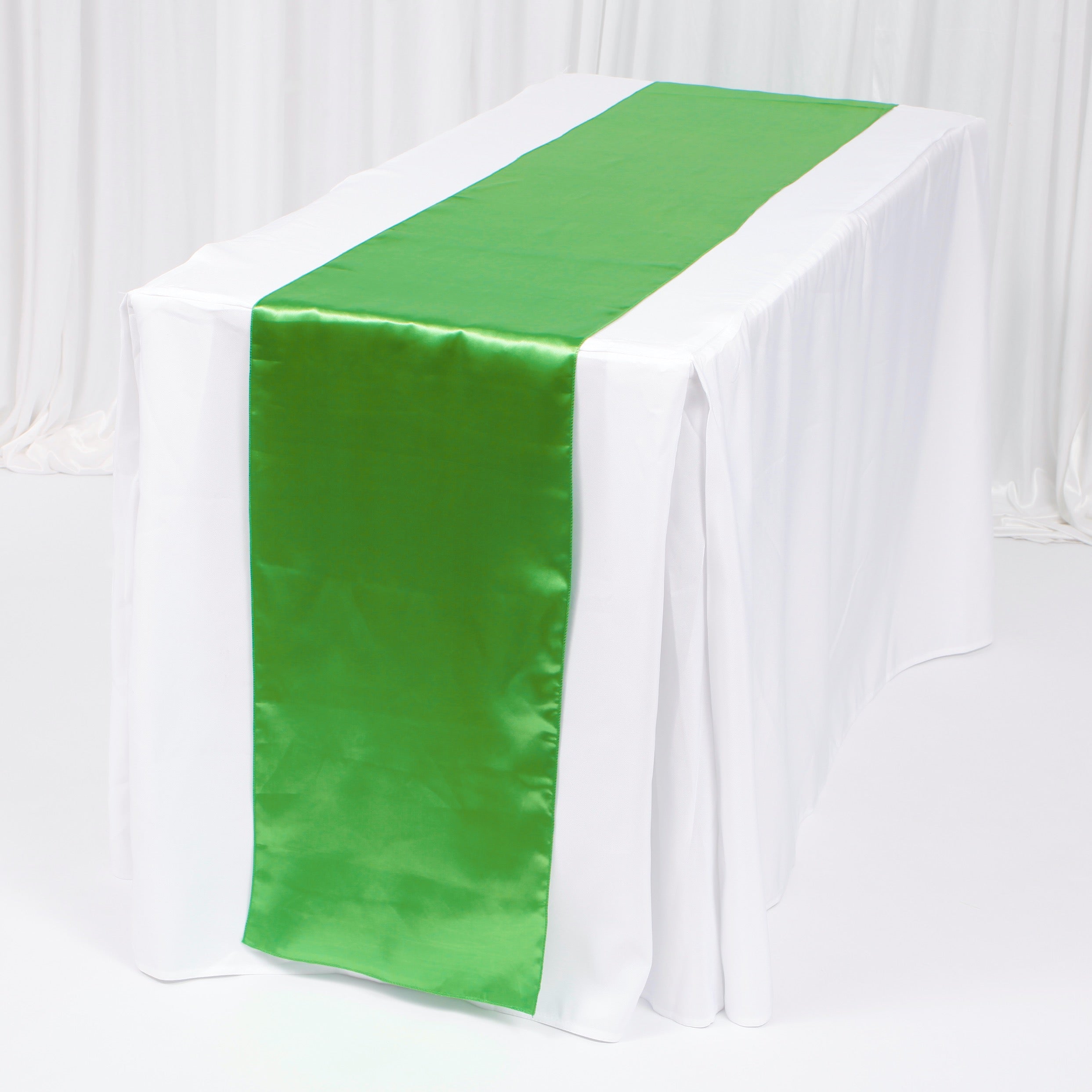 Shop Satin Table Runners (Christmas Green) - Table Runners | Luna ...
