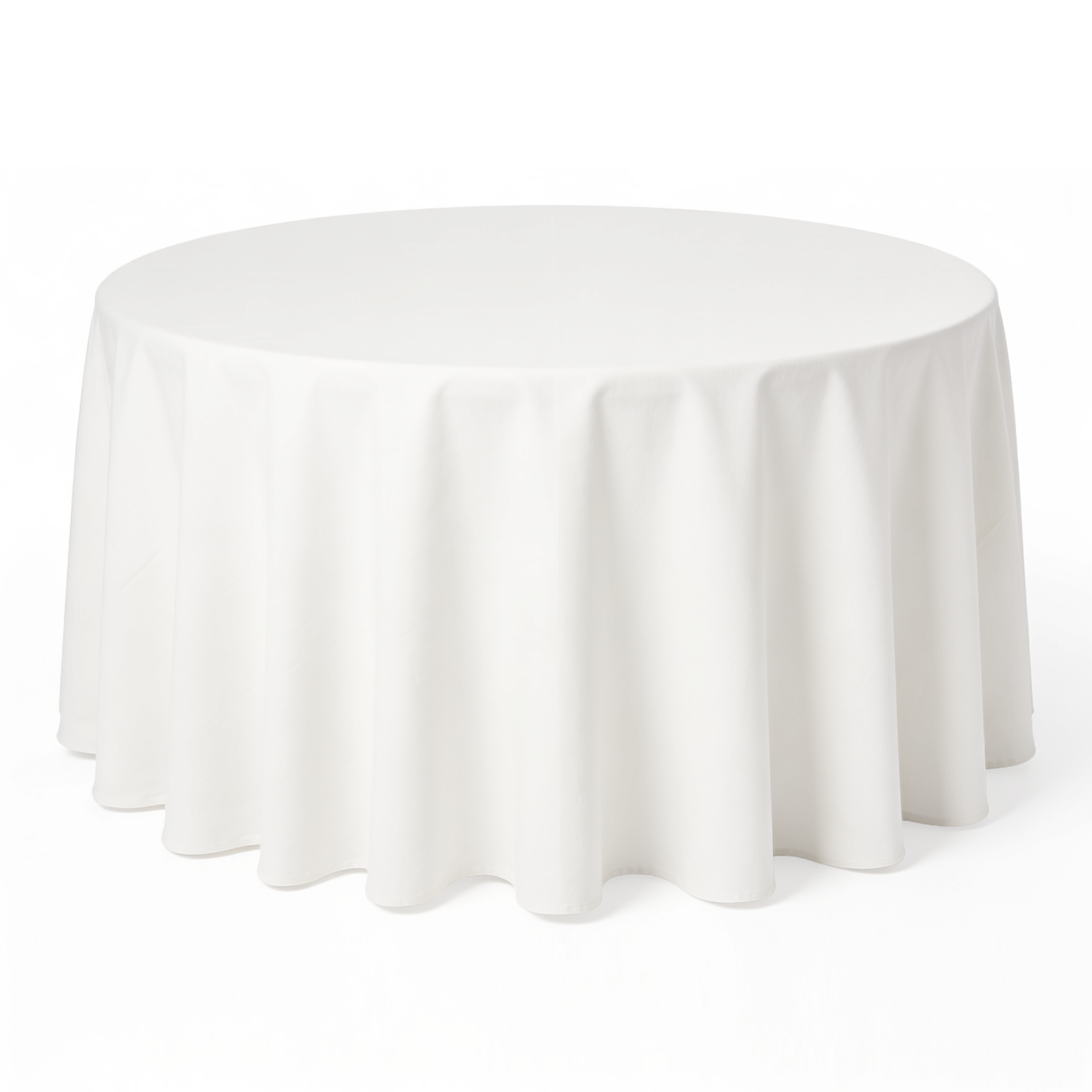 Shop White Round Tablecloth (300cm) - Round Tablecloth | Luna Wedding ...