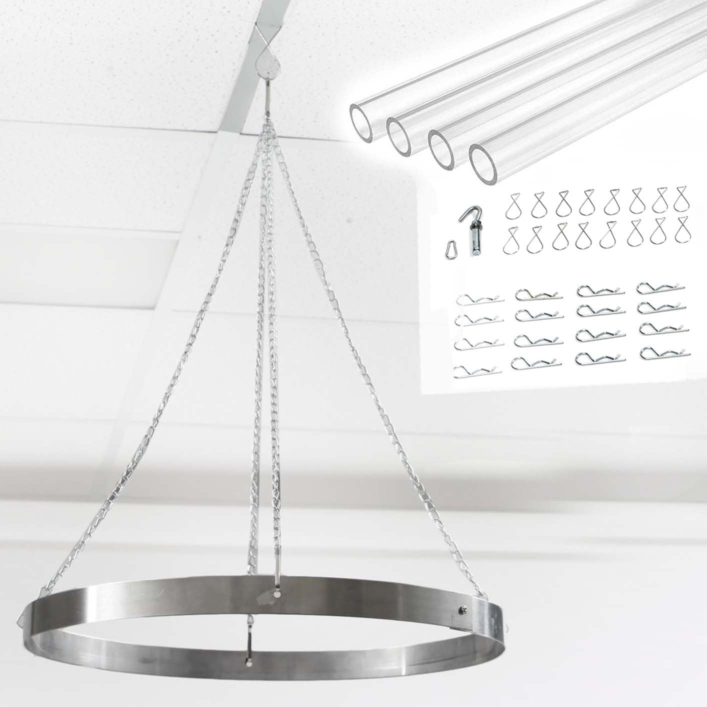 Shop Ceiling Draping Kit (Holds 8 Drapes) | Luna Wedding & Event Supplies