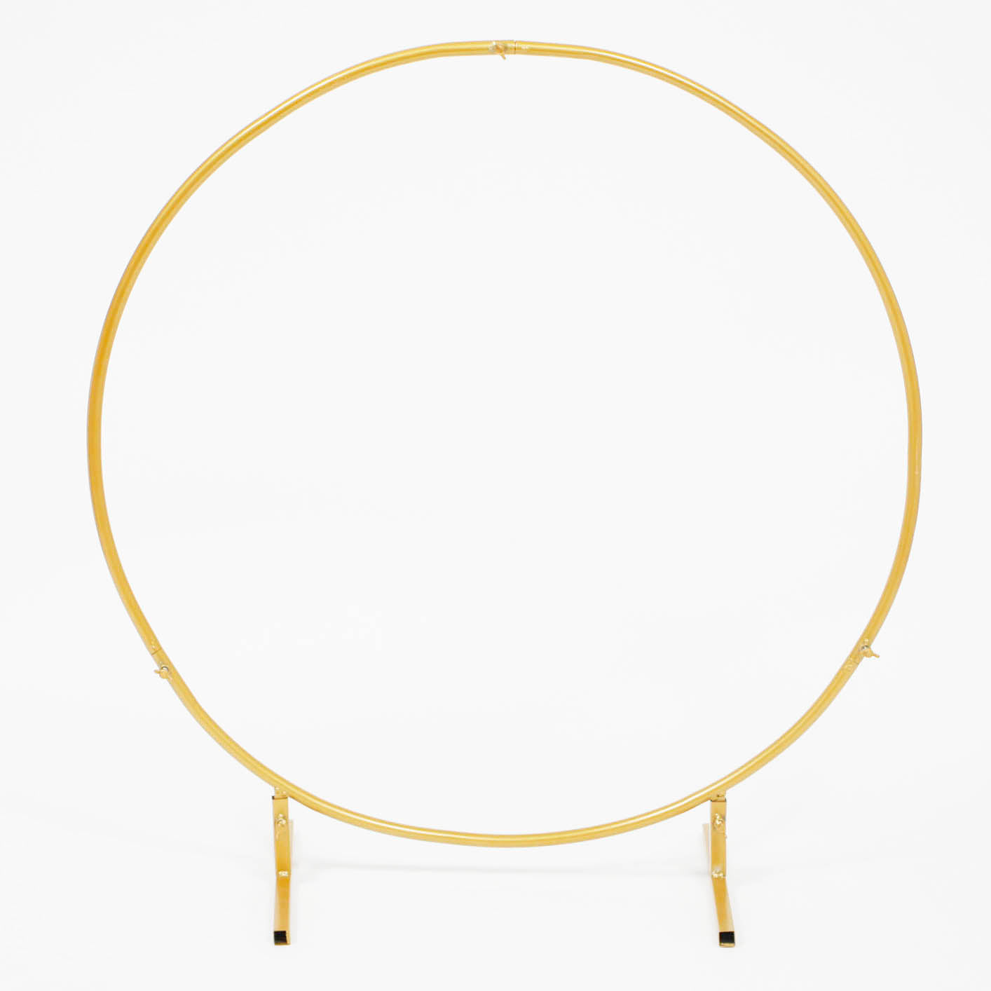 Freestanding 1m high Gold Round Hoop Wedding Stand Arch / Flower Frame ...