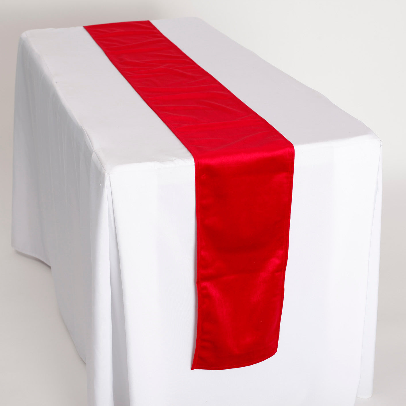 Shop Velvet Table Runners (Red) | Luna Wedding & Event Supplies
