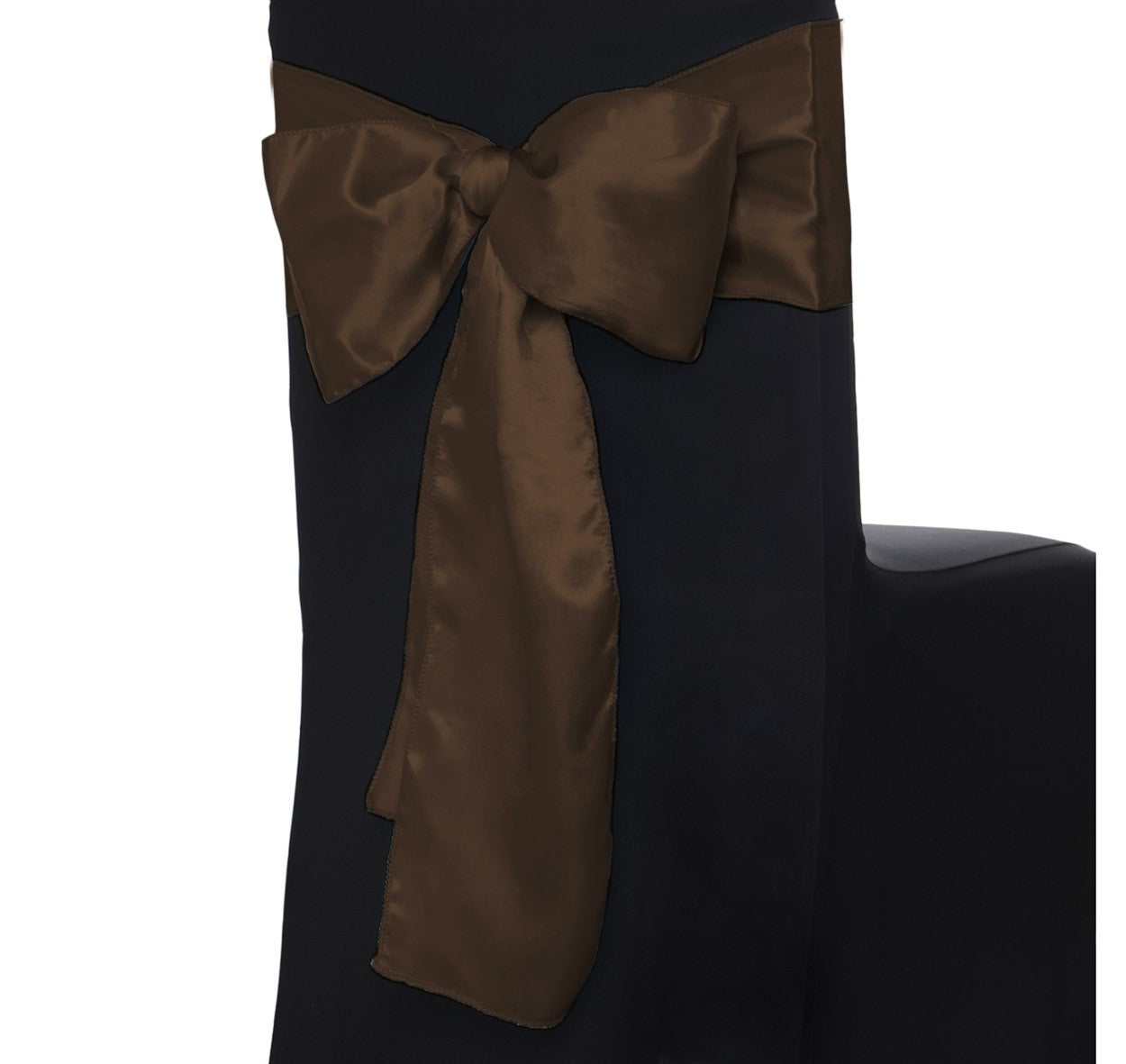Satin Chair Sashes (Chocolate Brown) - Chair Sashes | Luna Wedding ...