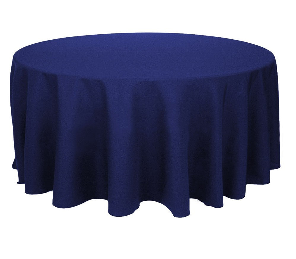 Shop Navy Round Tablecloths (300cm) | Luna Wedding & Event Supplies